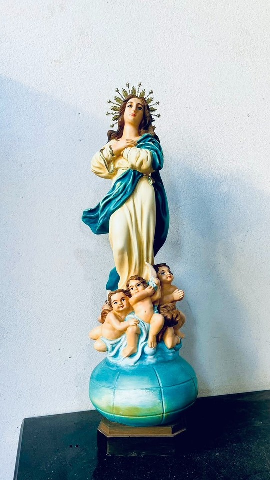 11.8" Handcrafted Virgin Mary Statue Immaculate Conception Catholic ...