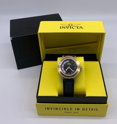 Invicta wacth black and gold - 35680 | eBay