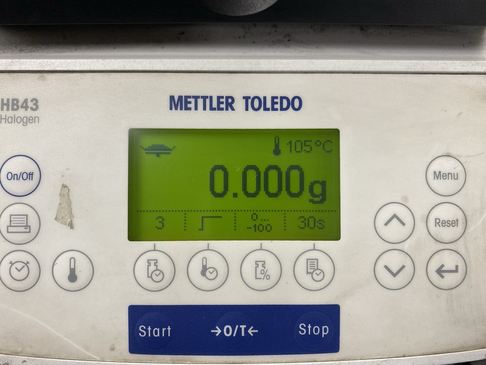 Mettler Toledo HB43 Halogen Moisture Analyzer | eBay