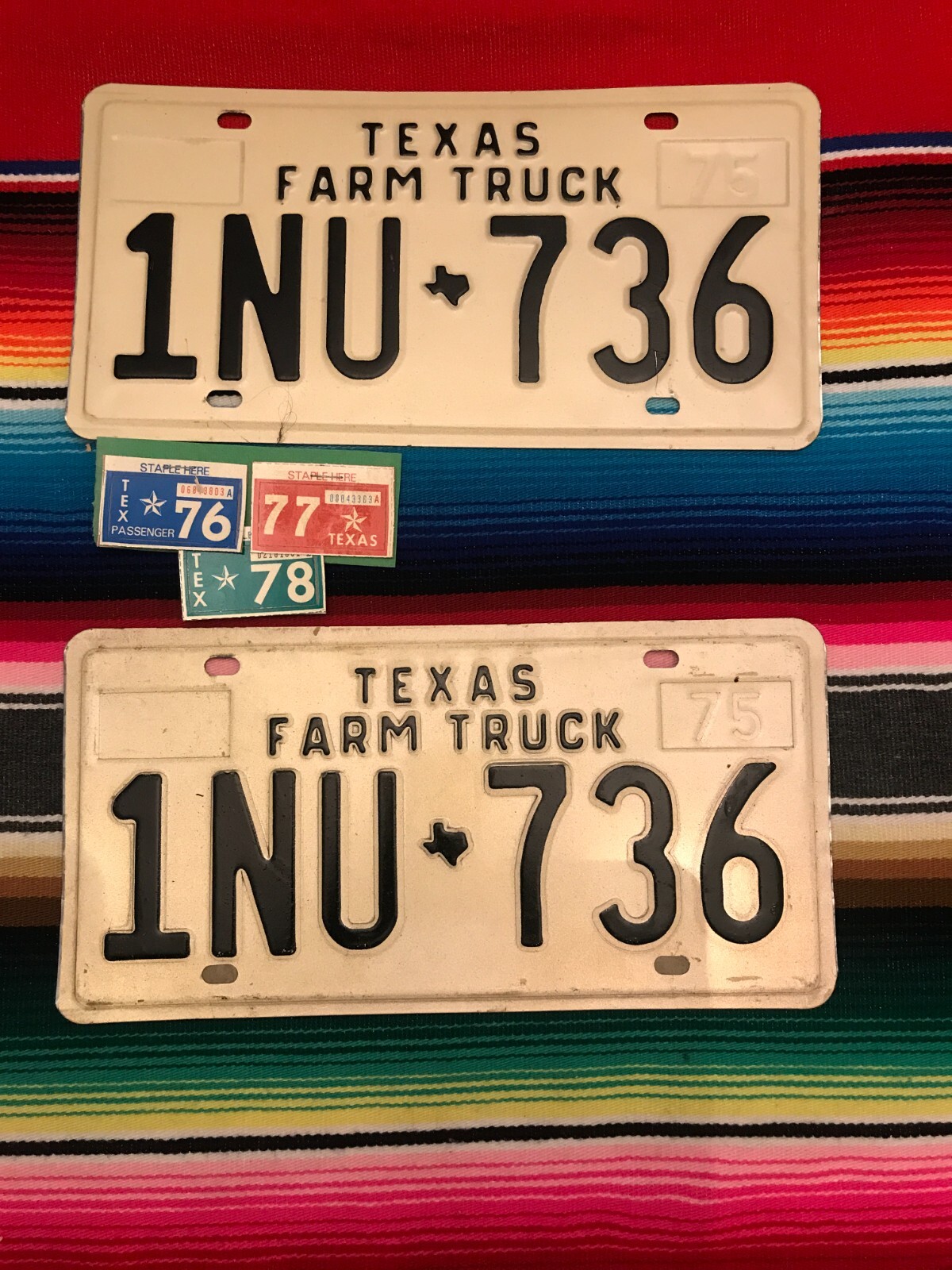 1975-1976-1977-1978 TEXAS FARM TRUCK LICENSE PLATES 1NU736 | eBay