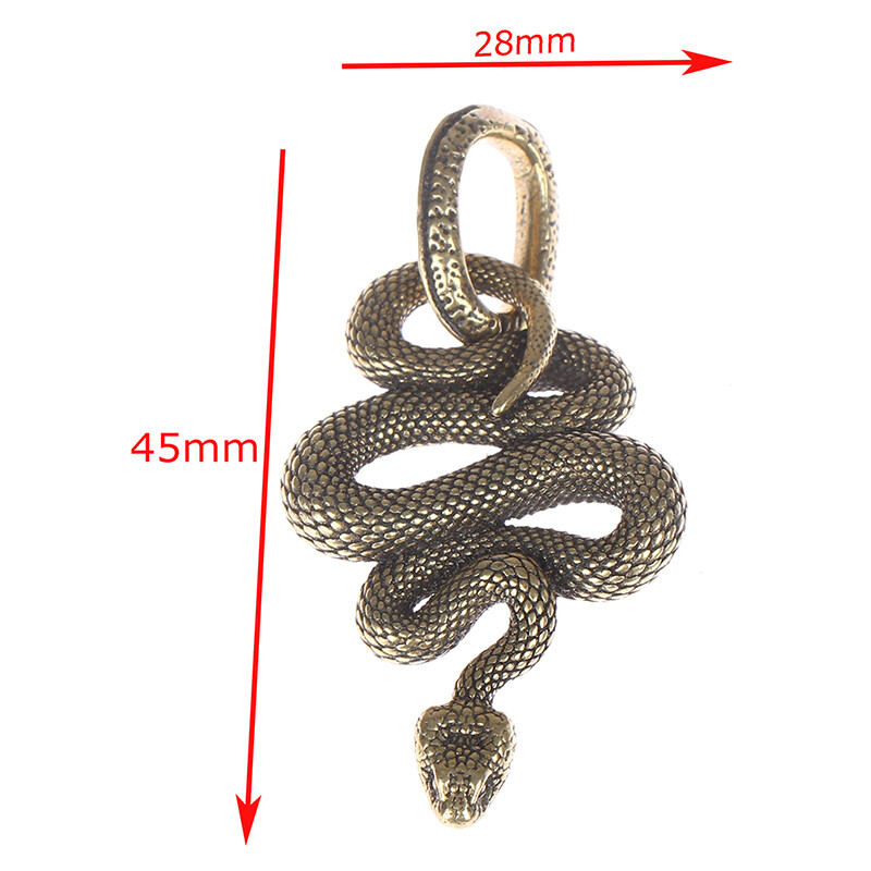 1pc Brass Snake Key Ring Boa Key chain Outdoor Small Accessories Car ...