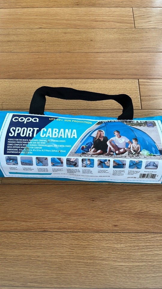 NEW Copa Beach Backyard Sport Cabana Cover Shelter Tent UPF 50+ Sun ...