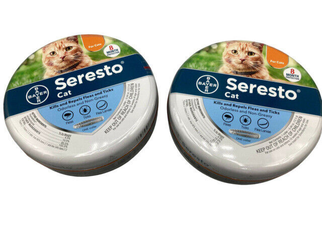 Bayer Seresto Flea and Tick Collar for Cats, 8 Month Protection - Pack ...
