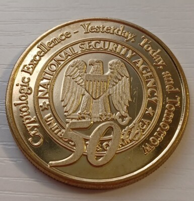 National Security Agency Cryptologic 50th 1952-2002 NSA CHALLENGE COIN ...