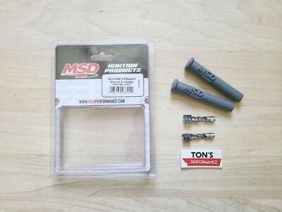 MSD 3301 Spark Plug Wire Plug Boots & Terminals Straight 180 Multi ...