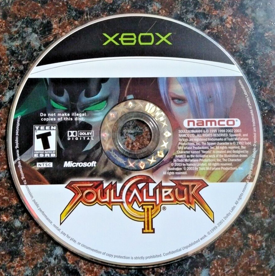 Xbox Soul Calibur II UNTESTED (Microsoft Xbox, 2003) GAME DISC ONLY | eBay