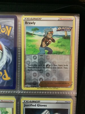 Brawly 131/198 Reverse Holo Mint Pokemon TCG Card- Chilling Reign ...