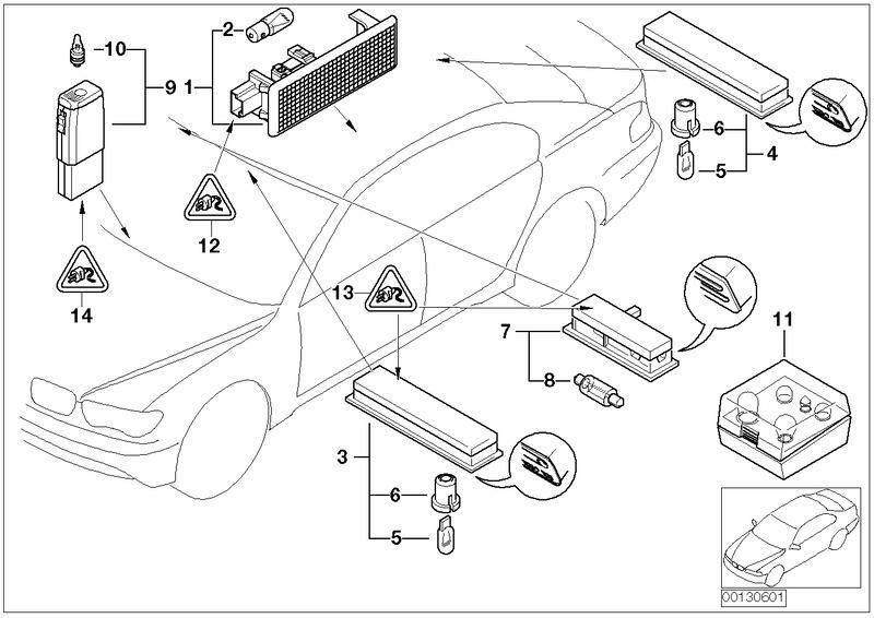 Original BMW 63316961980 - [SUPER PREIS] Spiegelleuchte | eBay