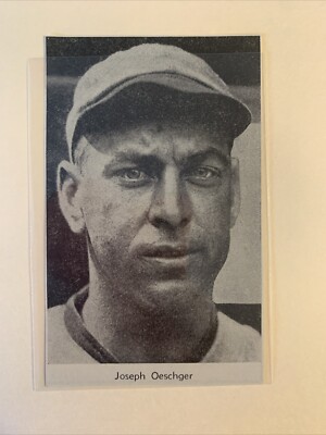 Joe Oeschger Phillies Braves Giants Dodgers 1945 Baseball Publication ...