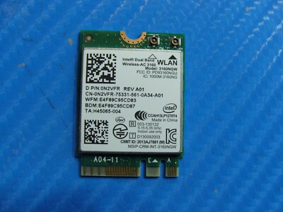 Dell Inspiron 7548 15.6" Genuine Laptop WiFi Wireless Card 3160NGW ...
