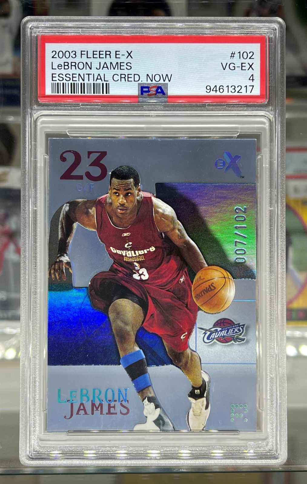 2003-04 E-X - LeBron James #102 Essential Credentials Now /102 (RC) for ...