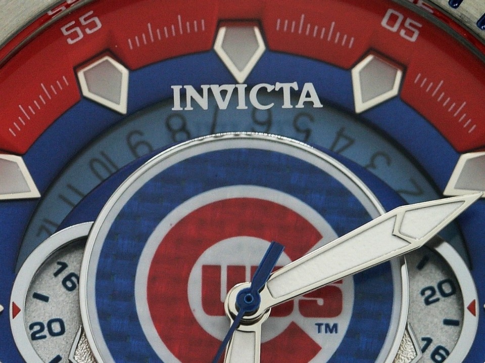 NEW INVICTA 43488 MLB BASEBAL LIMITED CHICAGO CUBS WATCH QUARTZ 51.5MM ...