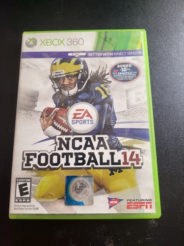 NCAA Football 14 (Xbox 360, 2013) Disc Broken Case Broke READ!!! NON ...