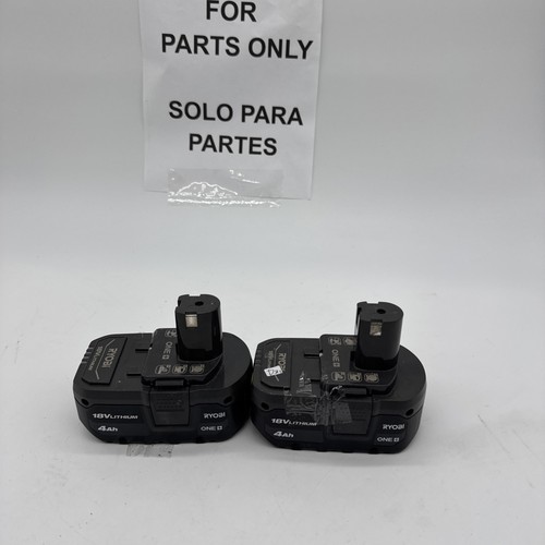 Ryobi PBP005 ONE+ 18V Lithium-Ion 4.0 Ah Battery Set Of 2 Parts D33 ...