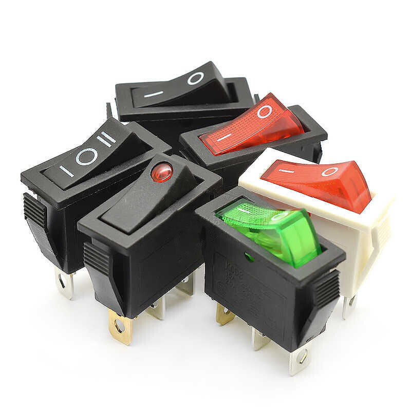 KCD3 Rocker Switch 2/3 Pin 2 Position Rectangular Rocker Switch On-Off ...