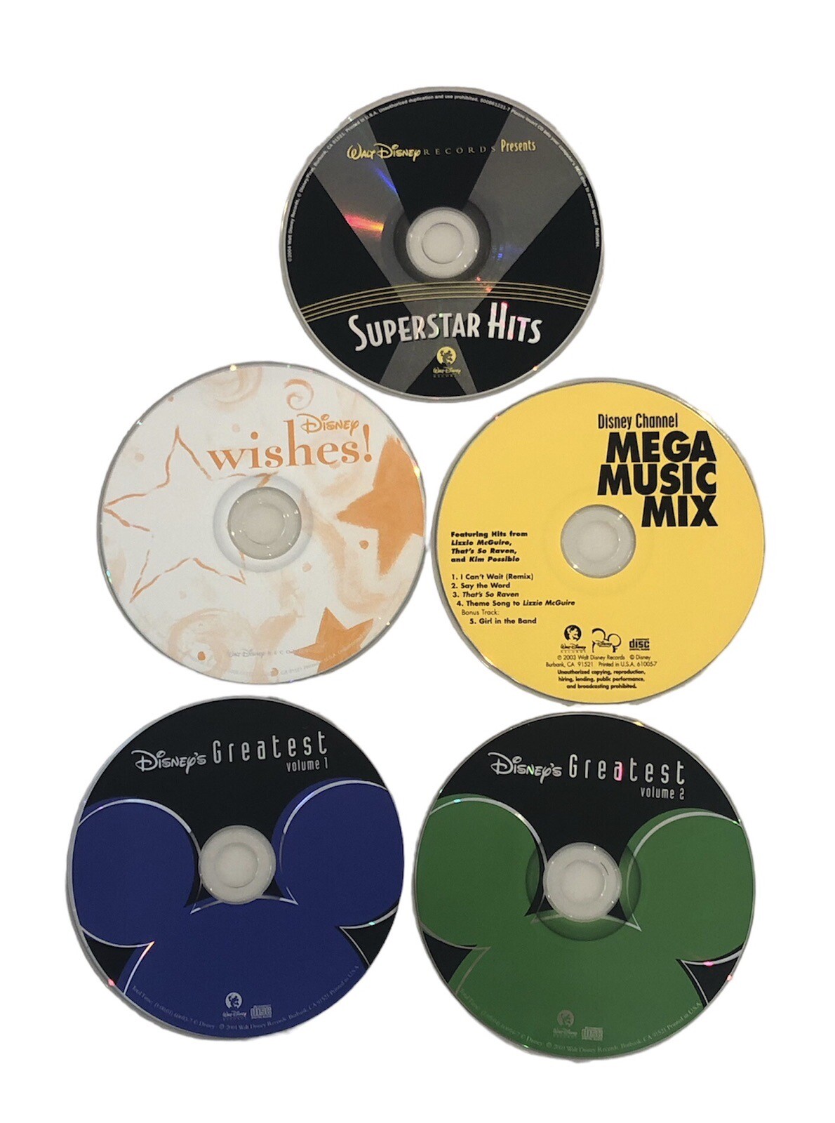 Lot of 5 Disney Greatest Hits Music CDs | eBay