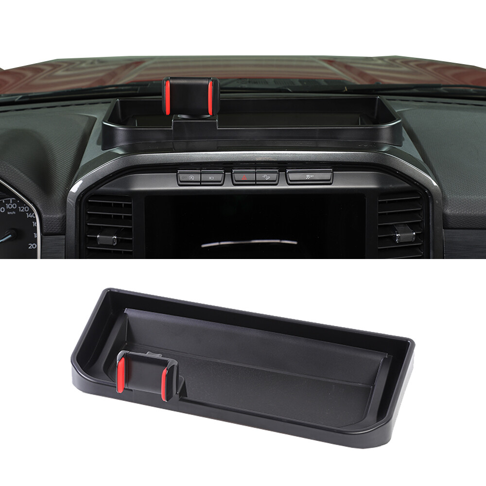 Center Console Dash Tray Phone Holder Mount Storage Box for Ford F150 ...
