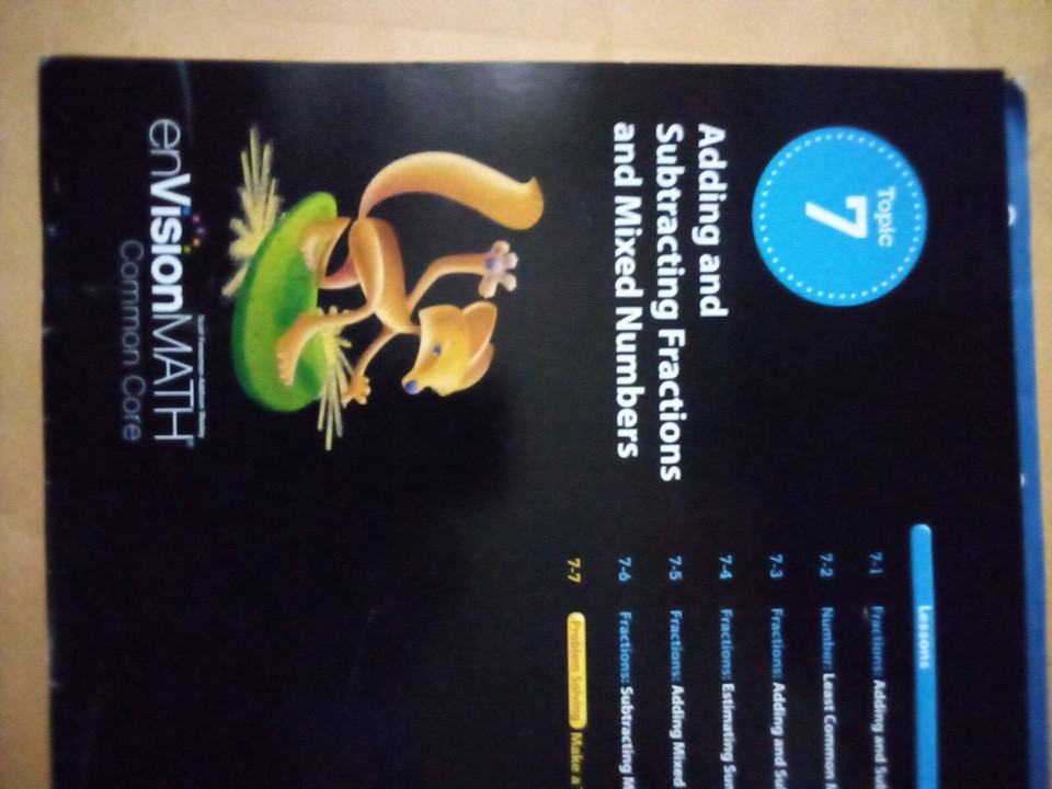 ENVISION MATH GRADE 6 TEACHER'S EDITION TOPIC 7: ADDING & subtracting ...