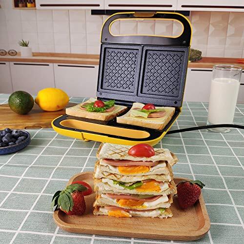 Electric Sandwich Maker Toaster Panini Press Grill with Nonstick Pans ...