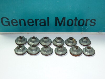 1964-81 GM CARS NOS CORRECT EMBLEM NUT SET WITH SEALER SET GM NOS ...