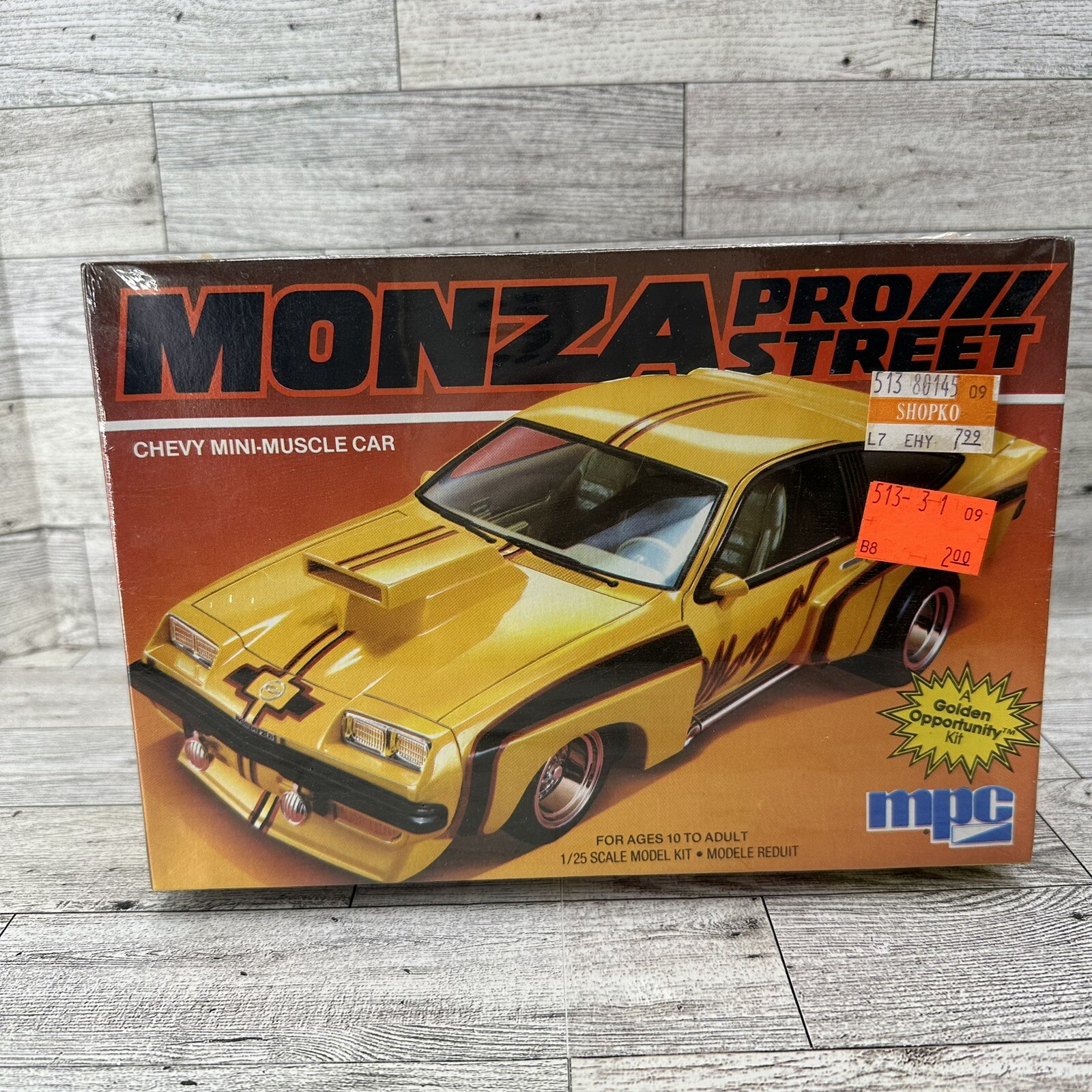 Vtg MPC 1984 Chevy Monza Pro Street Factory Sealed Model Kit 1:25 1 ...