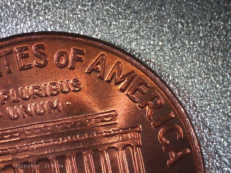 1969 s 1969s Double Die Obverse DDO Lincoln Memorial. Beautiful Red ...