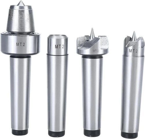 4pcs Drive Spur Cup Kit MT2 Wood Lathe Live Center Set for woodworking ...