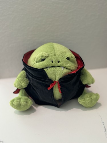 Authentic NWT Jellycat Ricky Rain Frog Vampire Retired Plush Helloween ...