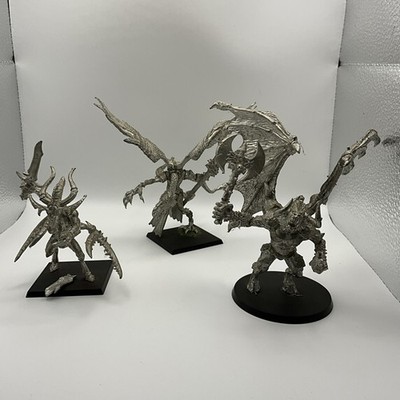 3 Warhammer Metal Figures Bloodthirster -Greater Daemon of Khorne ...