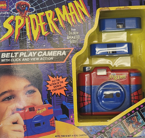 Vintage Spider Man Belt Play Camera 1994 ToyBiz Toy Game Comic NEW | eBay