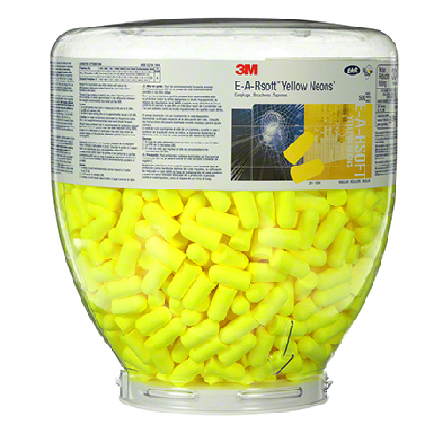 3M E-A-Rsoft Yellow Neons One Touch Refill Earplugs 391-1004, Uncorded ...