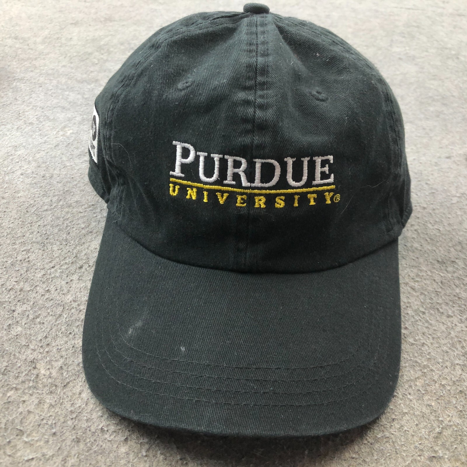 Purdue Boilermakers Hat Cap Strap Back Adjustable Black Gold ...
