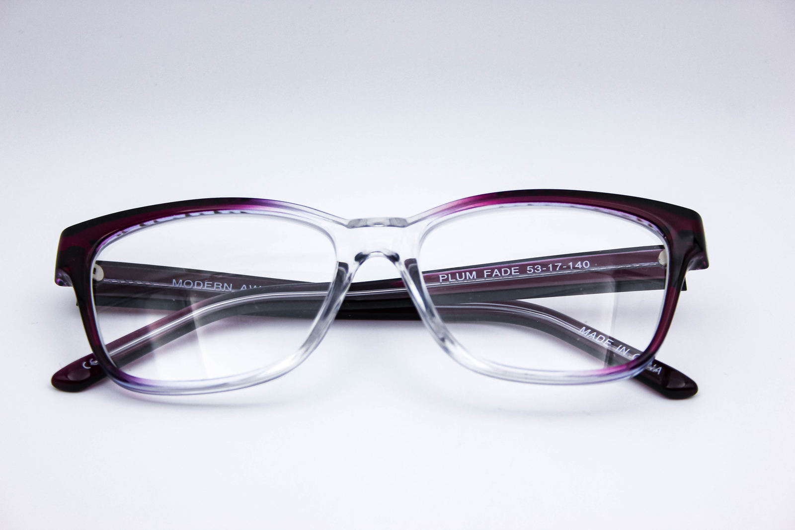 Modern Optical Awaken Plum Fade Cat Eye Eyeglasses Frames 53-17-140 ...
