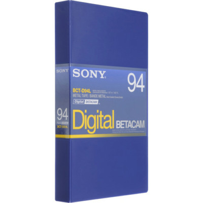 Sony BCT-D94L 94 Minute Digital Betacam Video Cassette in Album Case ...