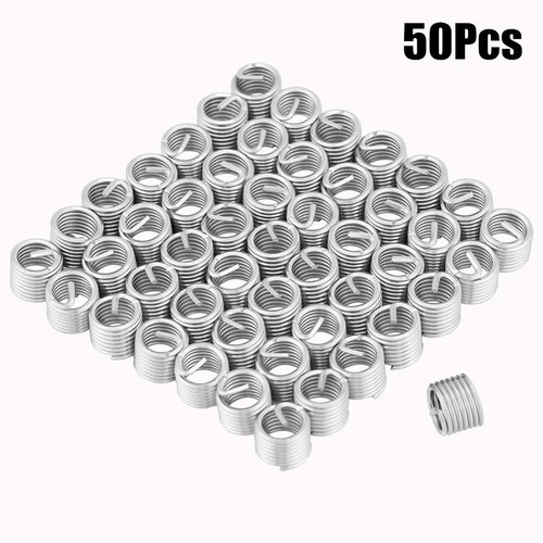 50Pcs 304 Stainless Steel Helical Threaded Inserts Screw Thread Inserts ...