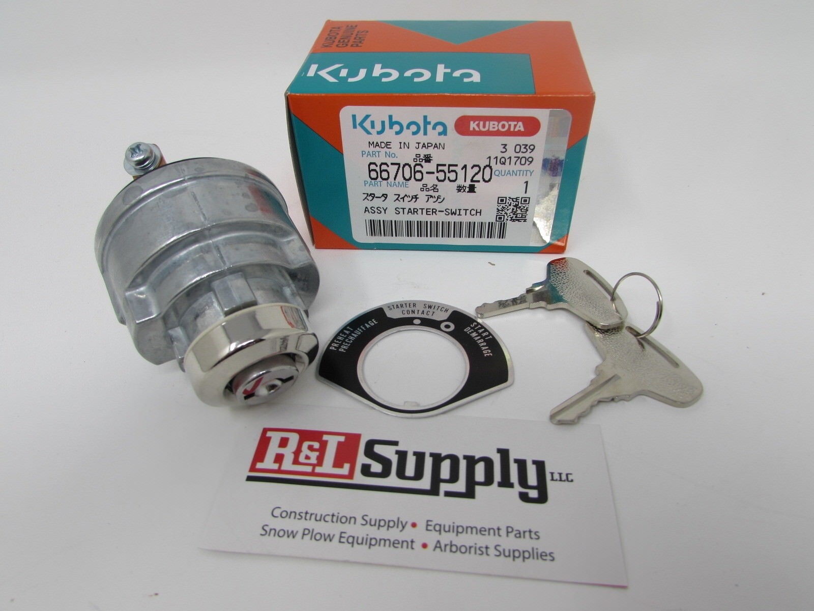 1 NEW GENUINE KUBOTA IGNITION KEY SWITCH W/ KEYS PART # 66706-55120 | eBay
