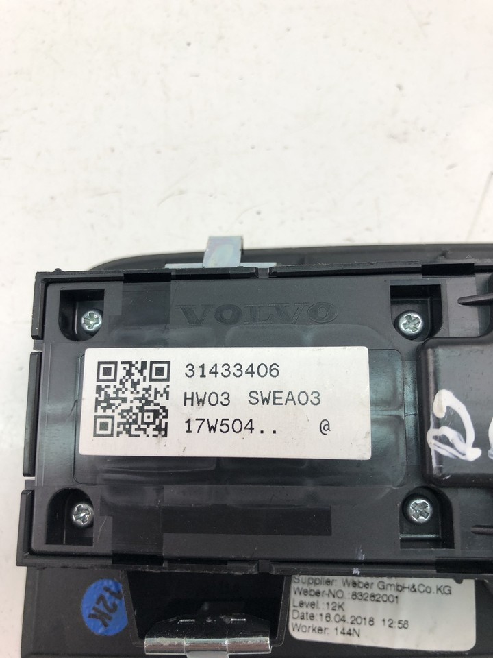 VOLVO XC60 II 246 Fensterheber Schalter 31433406 2017 24820793 | eBay.de