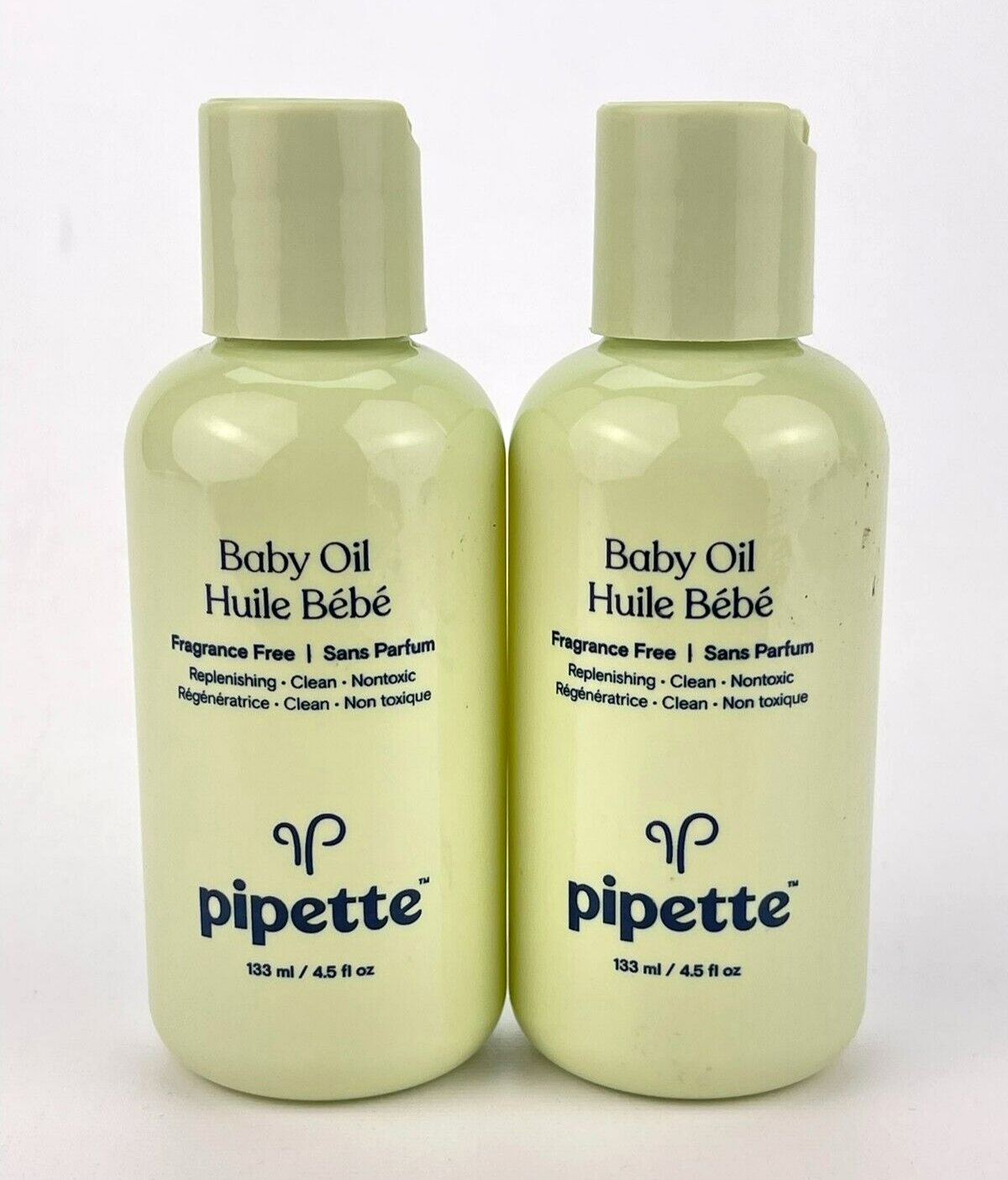 Pipette Baby Oil Fragrance Free Replenishing Clean 4.5 Fl Oz Each Lot ...