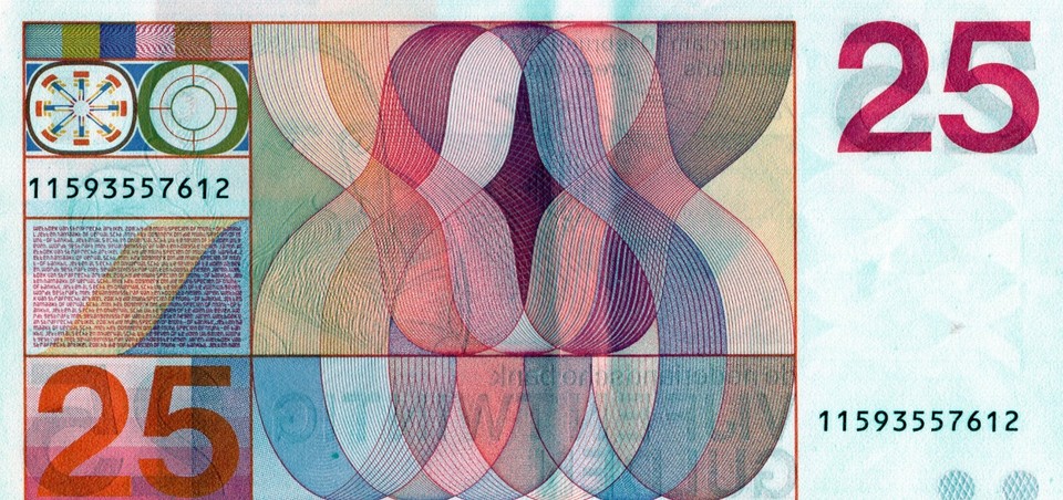 NETHERLANDS 25 Guilders - Issue Date 1971 - Excellent Condition ...