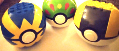 Euc Lot of 3 pokeballs (empty) Ultra Ball, Quick Ball & Friend Ball ...