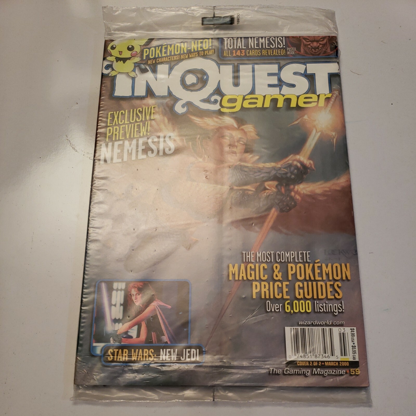 Inquest Gamer Magazine #59 March 2000 POKEMON STAR WARS MTG PROMO | eBay