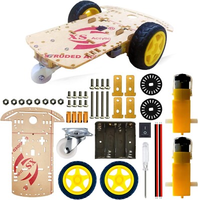 2WD Robot Smart Car Board Chassis Starter Kits Tracking Car Board For ...