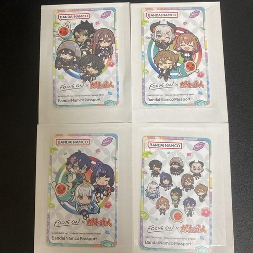 Bana Passport Nijisanji Taiko No Tatsujin Focus On All 4 Types Set | eBay