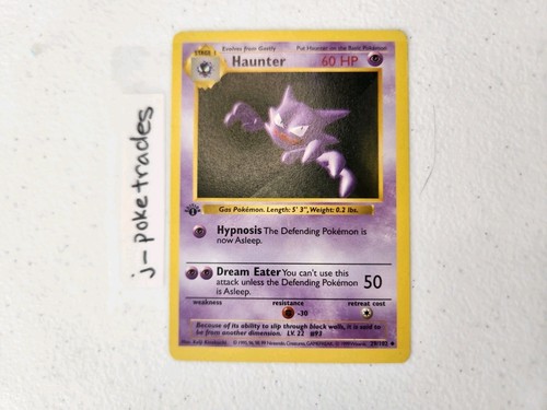 Haunter 029/102 Base Set (Shadowless) -1st Edition Regular | eBay