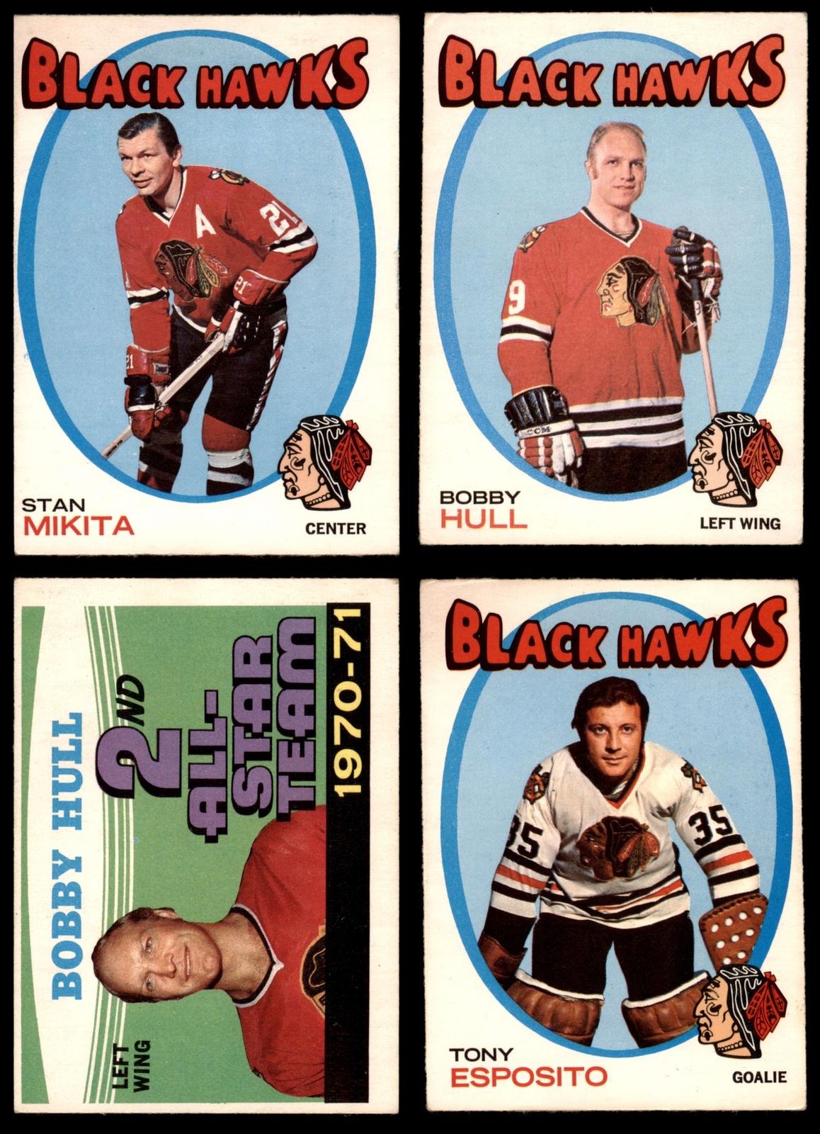 1971-72 O-Pee-Chee Chicago Blackhawks Near Team Set 4 - VG/EX | eBay