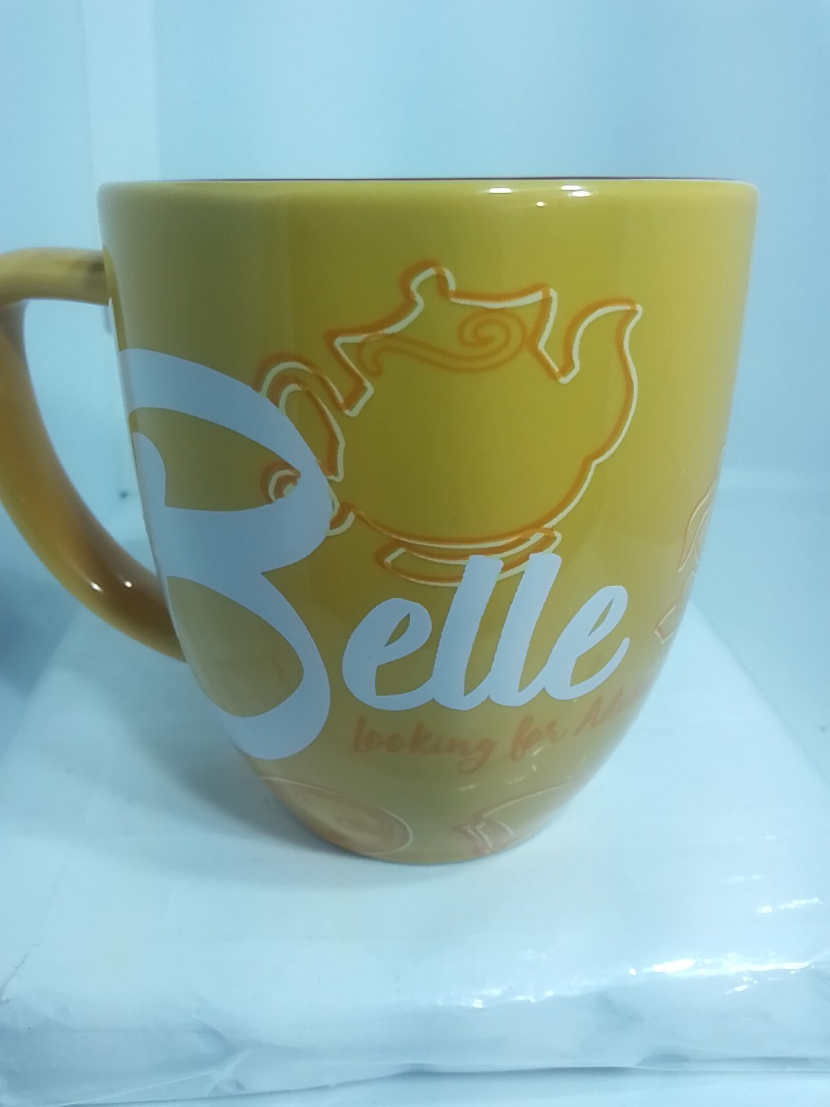 BELLE LOOKING FOR ADVENTURE COFFEE MUG. BELLE MUG. DISNEY Art Deco Mug ...
