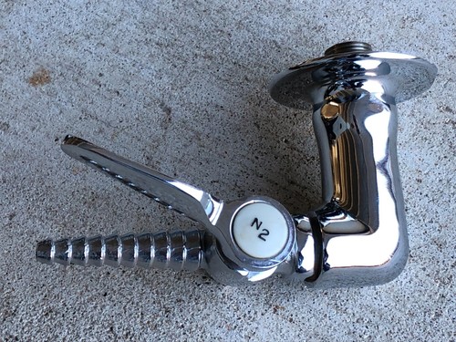 Laboratory N2 Nitrogen Chrome-Plated 90° Gas Valve Turret, 3/8" NPT | eBay