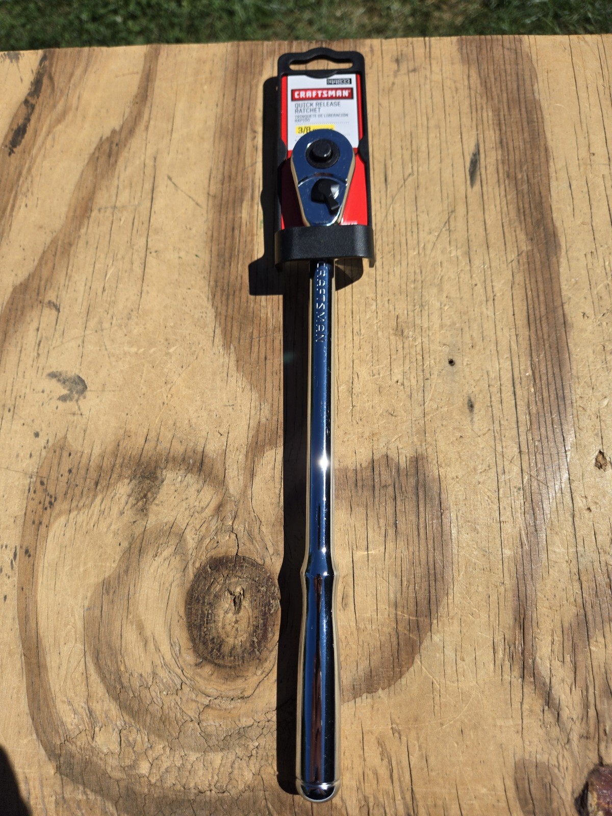 Craftsman 3/8 Drive Full Polish Ratchet 11 Inch Long Handle Quick ...