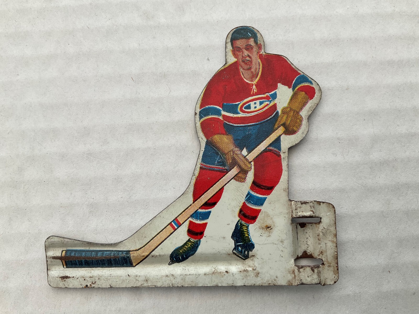 Montreal Canadiens player, half moon mount, hockey pieces, Eagle Toys ...
