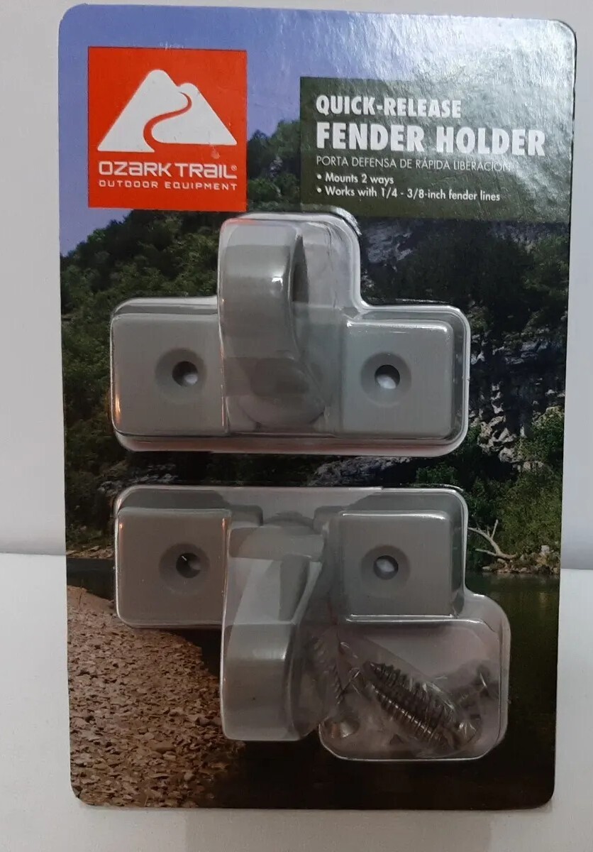 1/4-3/8" Ozark Trail Quick Release Fender Lines Holder w/ Mounting ...
